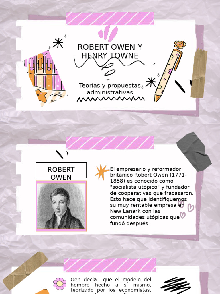 La Edad Contemporanea Robert Owen y Henry Towne | PDF | Socialismo ...
