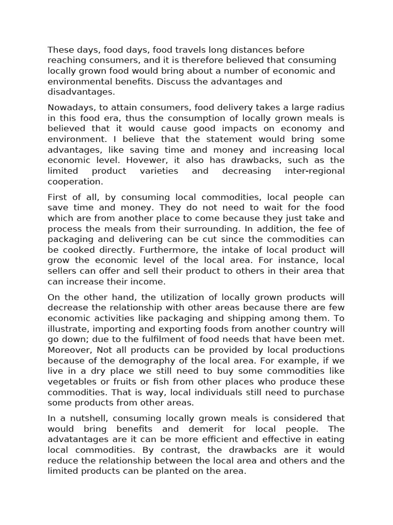 IELTS SIMULATION WRITING TAS 2 | PDF | Vegetables | Foods