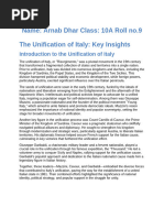 Unification of Italy and Germany - Similarities and Differences | PDF ...
