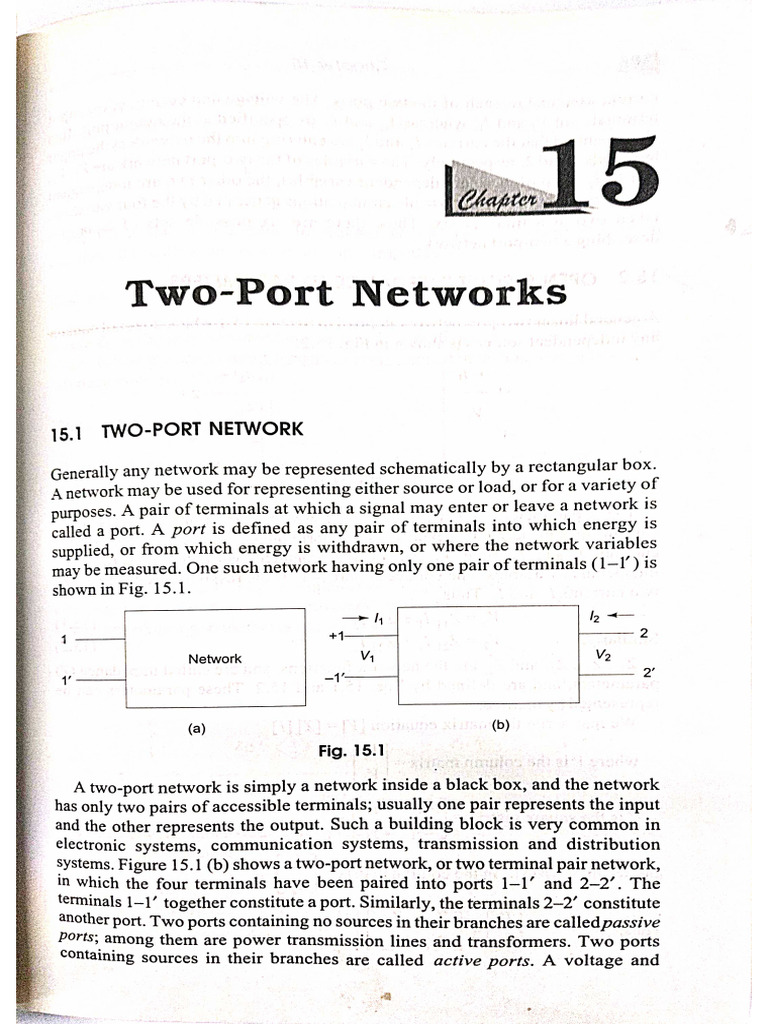 UNIT-4- Two Port Networks | PDF