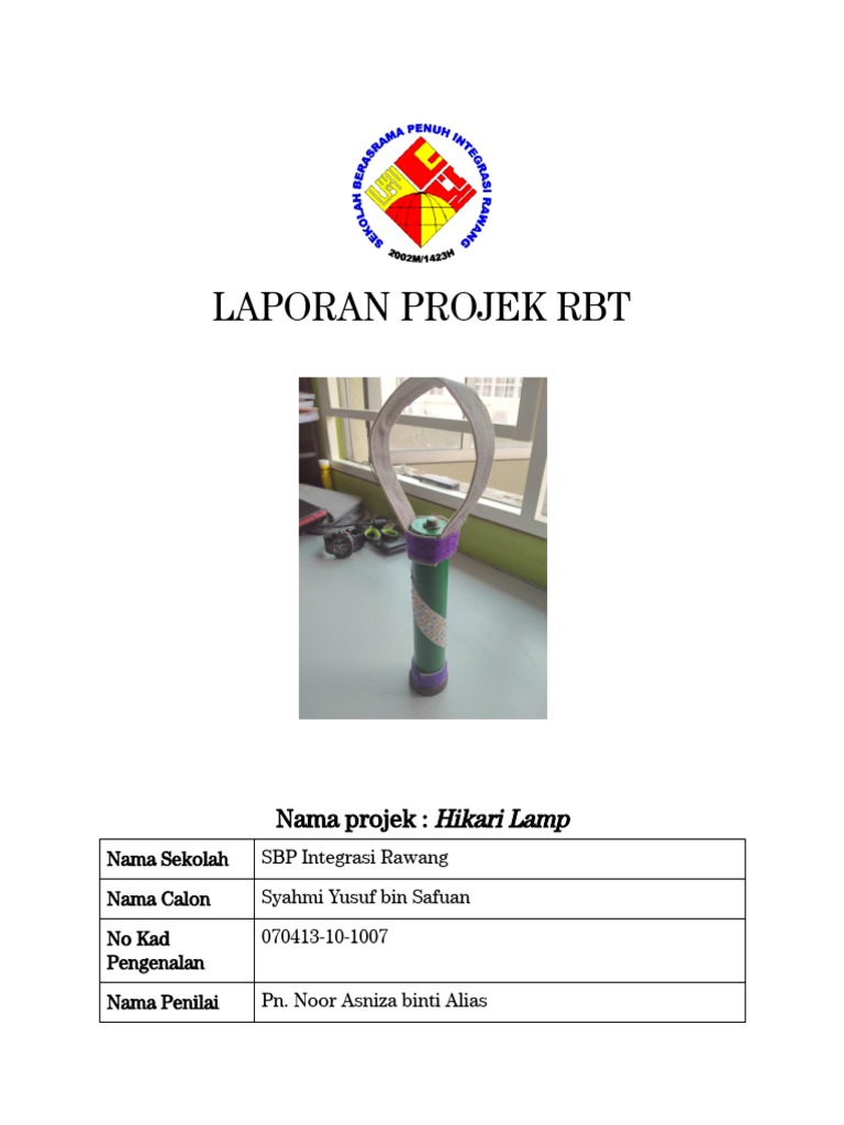 LAPORAN PROJEK RBT T3 | PDF