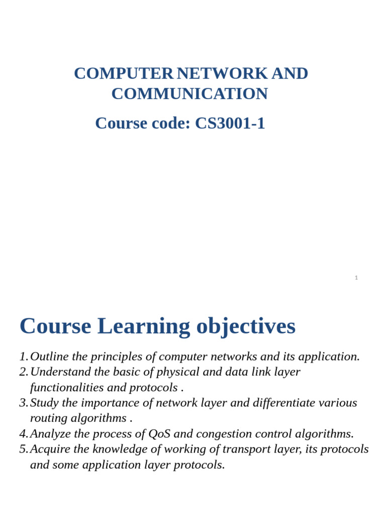 UNIT-1 Chap-1 Computer Networks | PDF | Internet Protocol Suite | Computer Network
