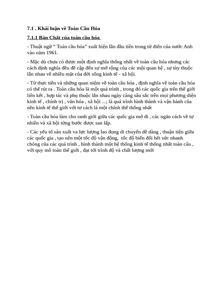 KTCT Chương 7 M C 7.1.1 | PDF