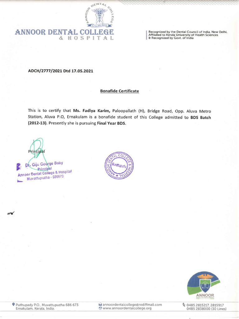 Fadiya Bonafide | PDF
