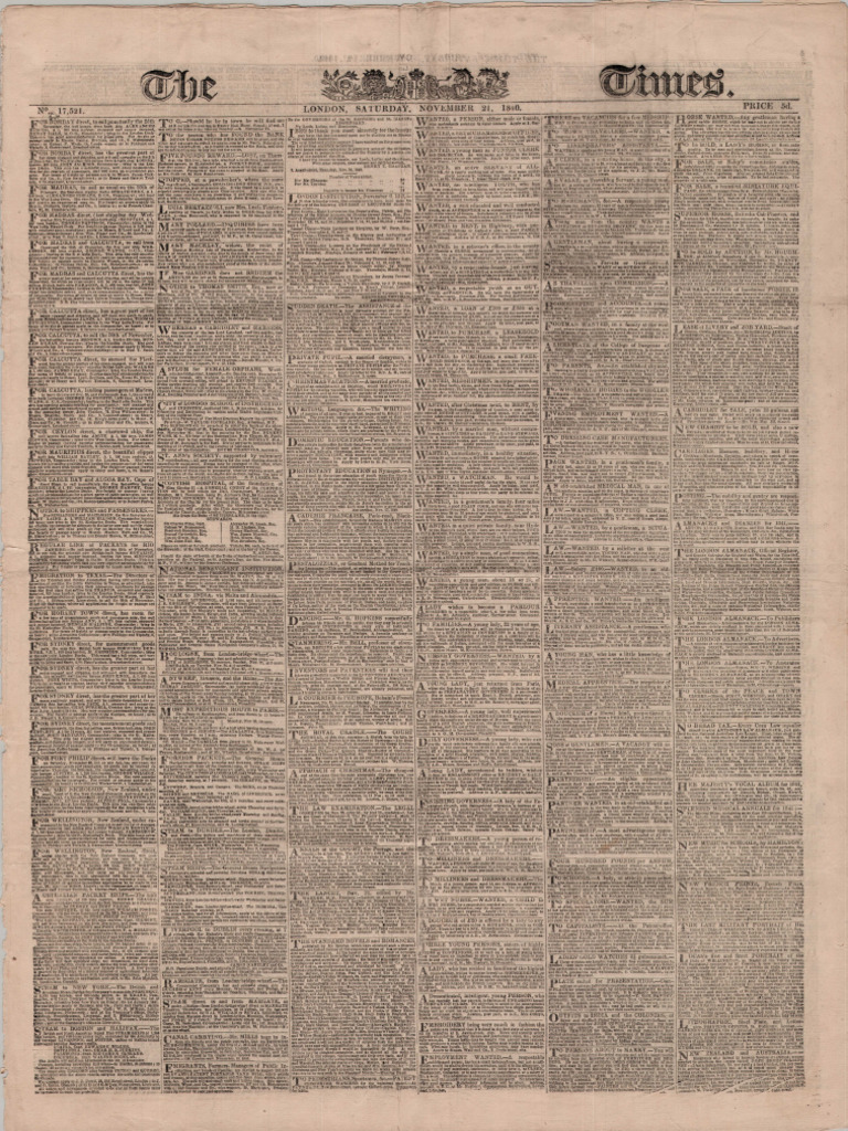 The Times 1840 | PDF