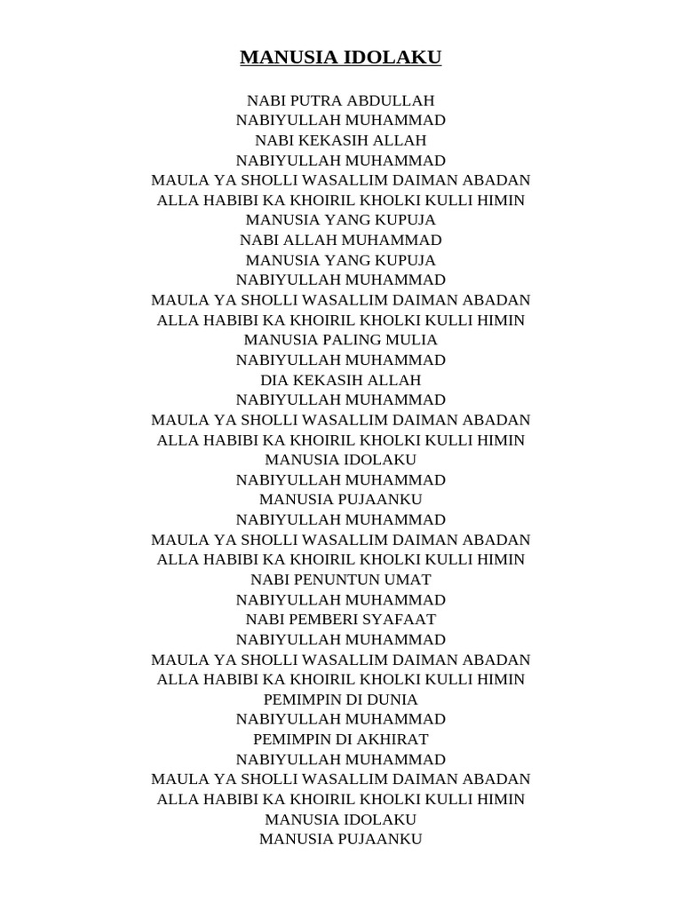 Manusia Idolaku | PDF