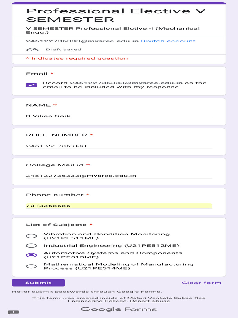 Professional Elective V SEMESTER | PDF