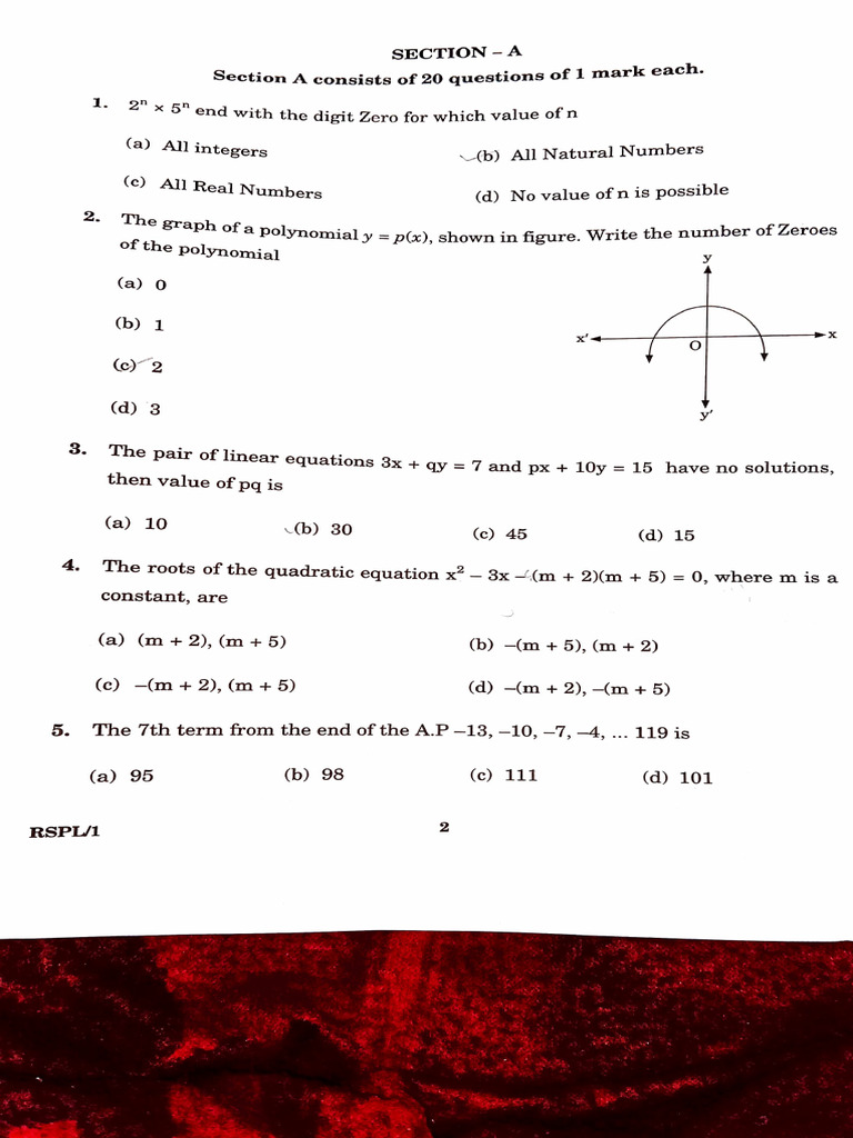 Maths Papers | PDF