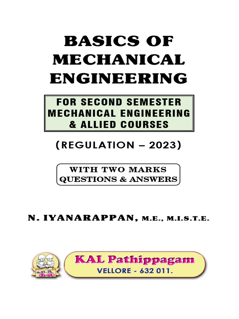 BME - English (R - 23) | PDF | Strength Of Materials | Thermal Expansion