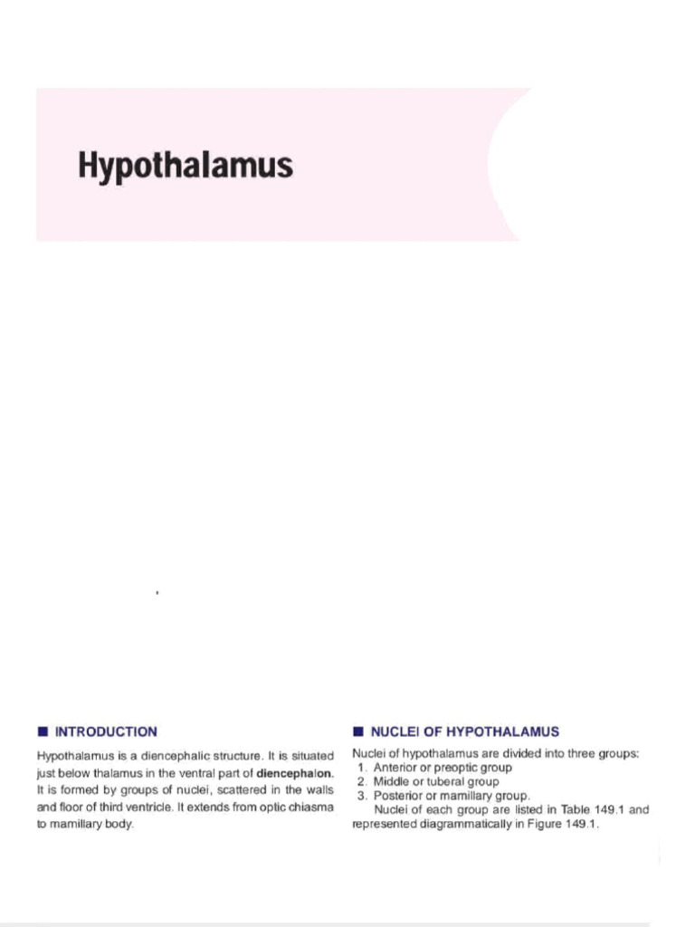 Hypothalamus (2) | PDF | Hypothalamus | Eating