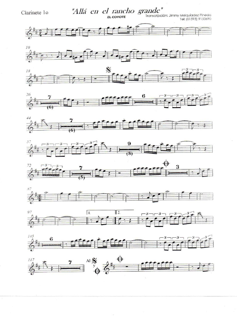 Alla en El Rancho Grande - El Coyote | PDF