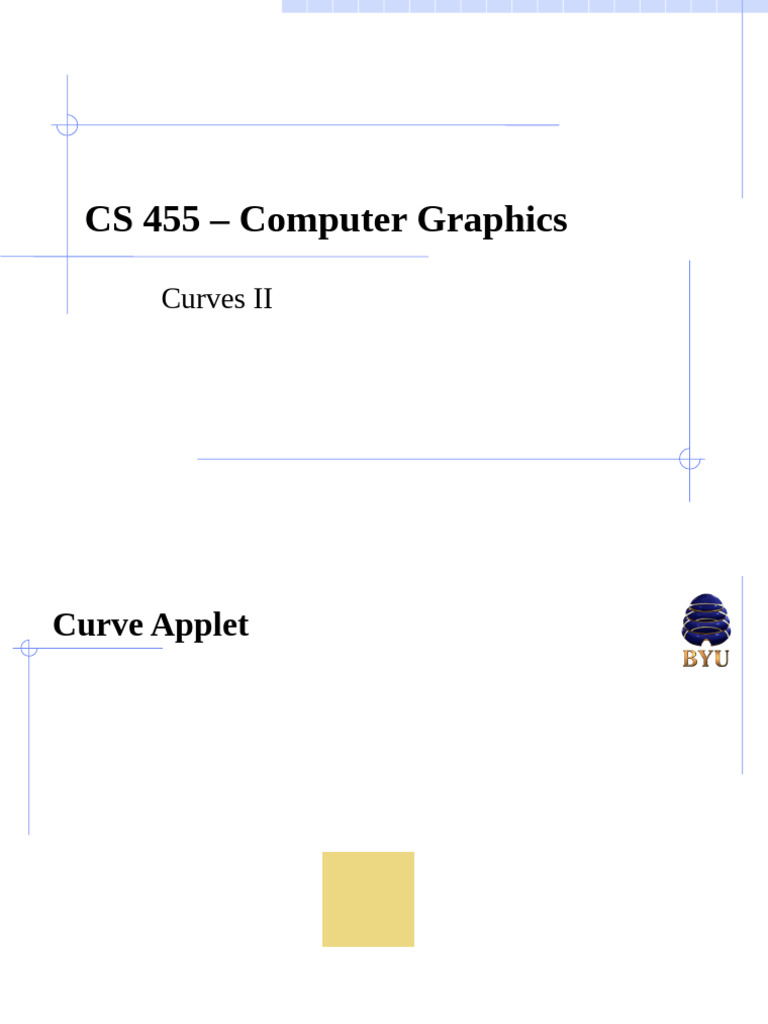 Lecture22-Curves-II | PDF | Spline (Mathematics) | Differential Geometry