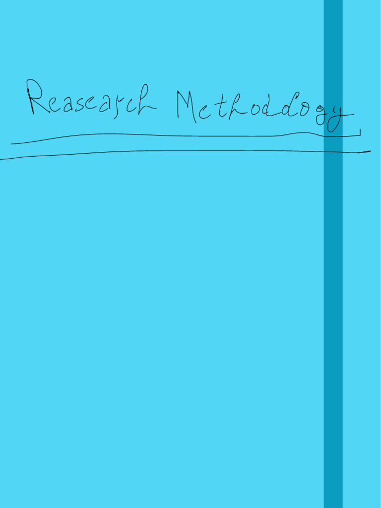 Research Methodology Pdf Hypothesis Inductive Reasoning