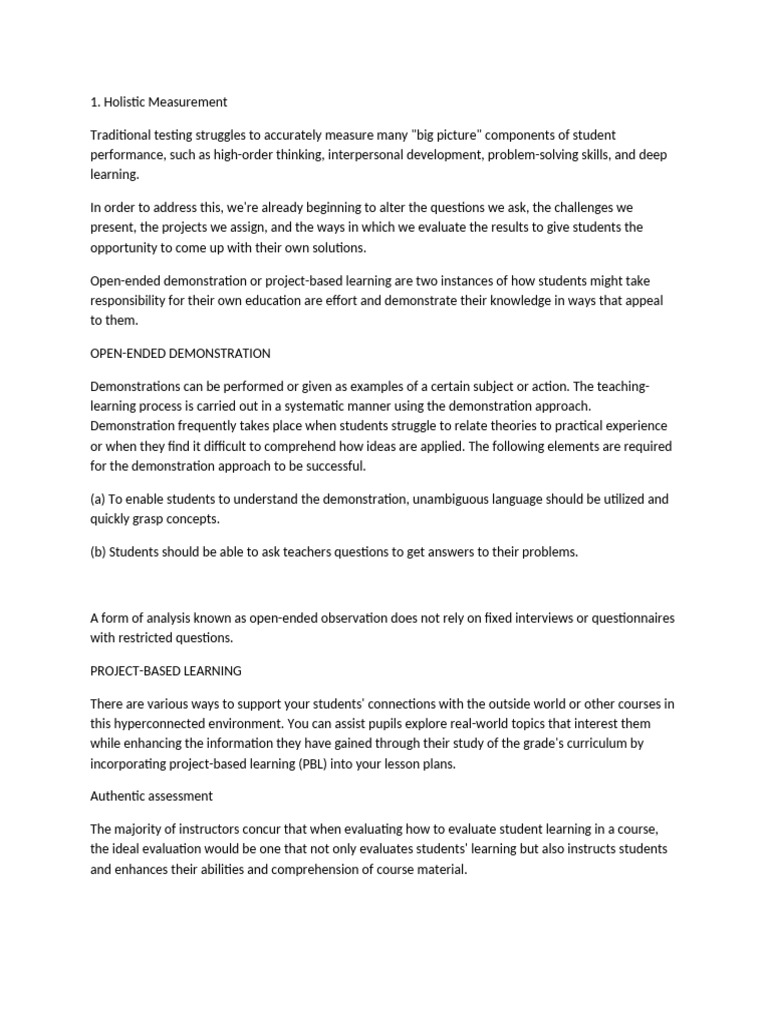 Report in Assessment Learning | PDF | Project Based Learning | Educational Assessment