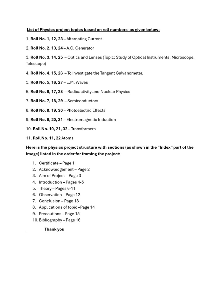 12project List | PDF