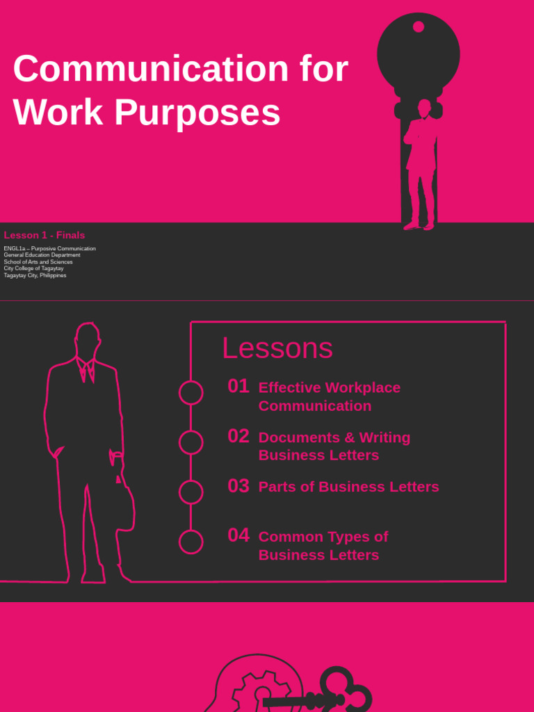 Finals-Lesson-1-Communication-For-Work-Purposes 2 | PDF | Communication ...