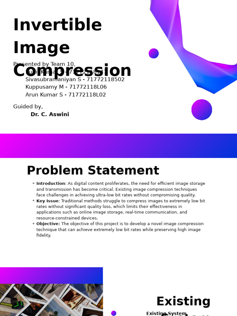 Invertible Image Compression - First Review | PDF | Data Compression | Wavelet