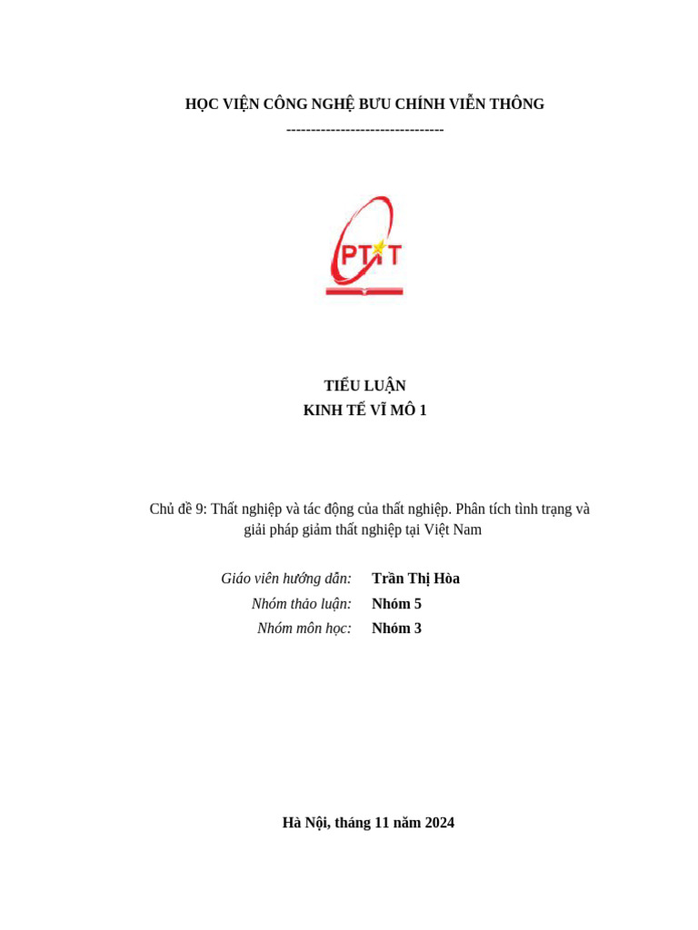 KTVM - N5 - Thất nghiệp | PDF