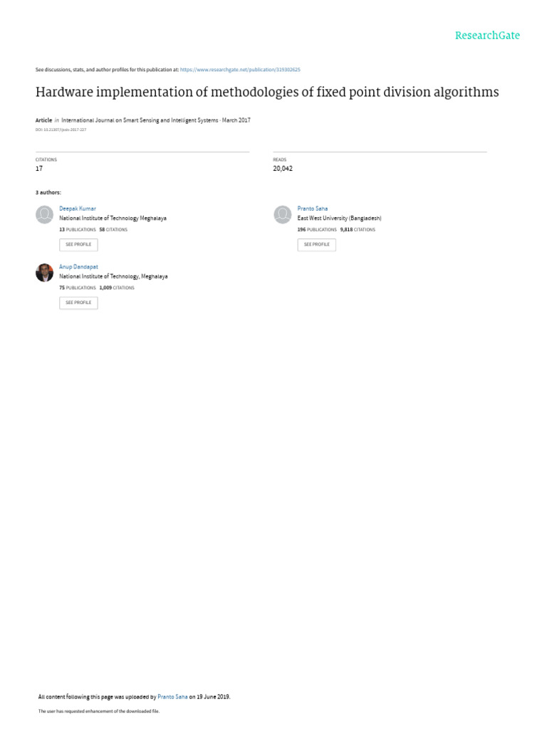 Hardware_implementation_of_methodologies_of_fixed_ | PDF | Computer Engineering | Applied ...
