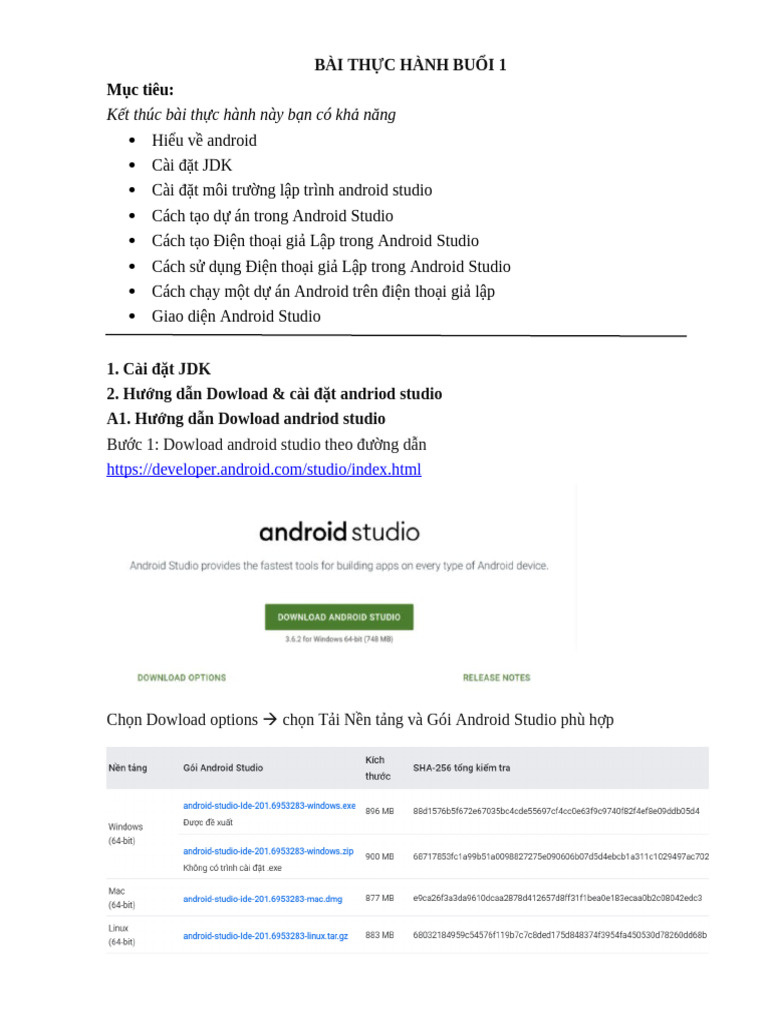 Buoi1_HuongDan_Caidat_LTDD | PDF