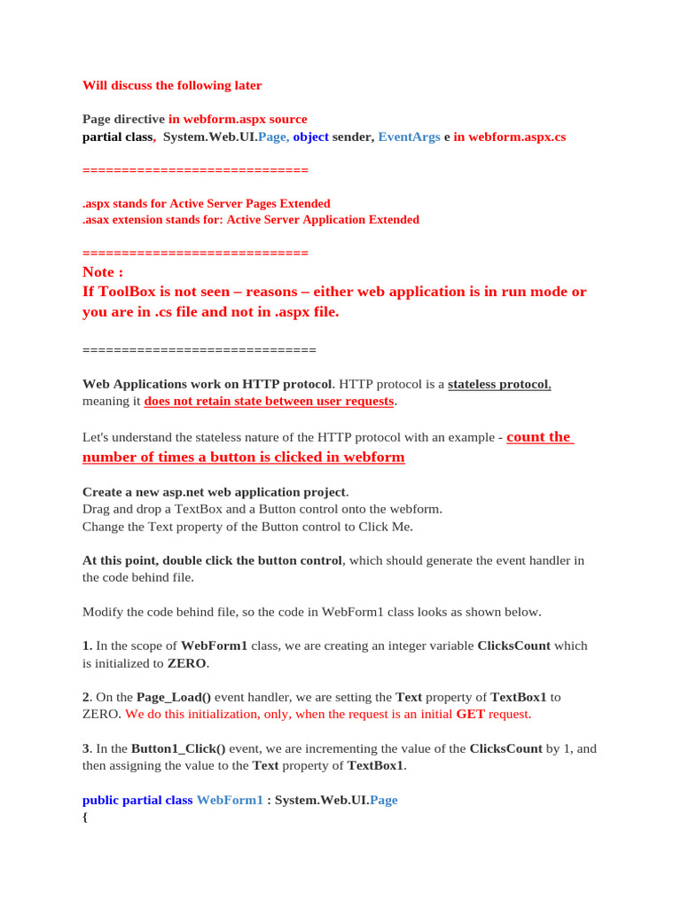 2 What is viewstate | PDF | Web Development | Computing