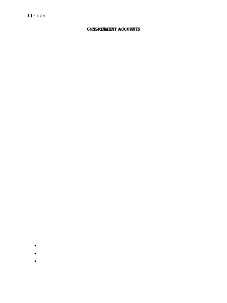 Ch-1 Accounting For Consignment - PDF | PDF | Expense | Pro Forma