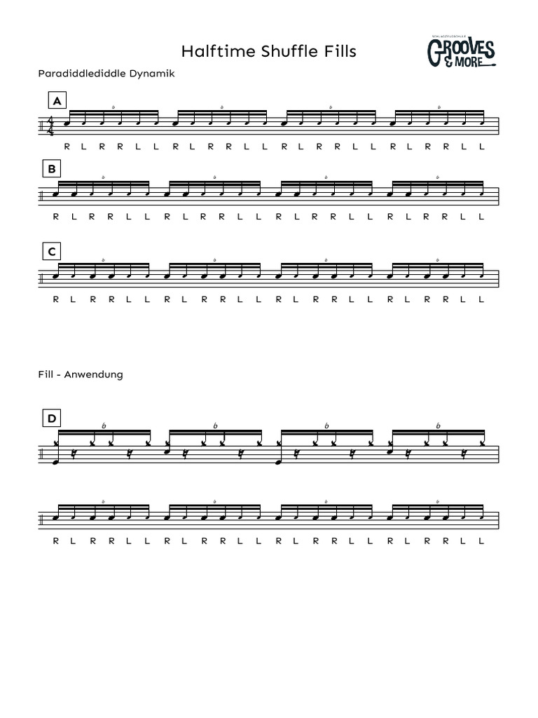 #72 Halftime Shuffle Fills | PDF