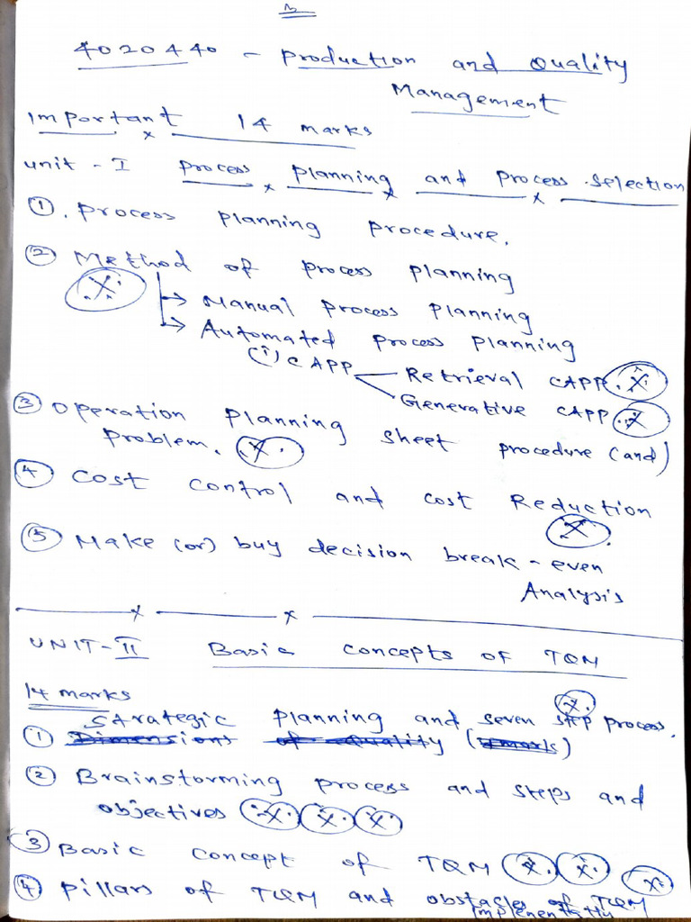 PQM IMPORTANT 14 MARKS | PDF