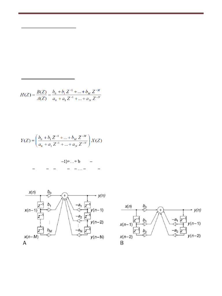 DSP II_5_Realization of Digital Filters | PDF | Digital Signal Processing | Control Theory