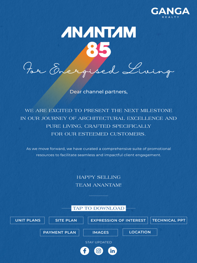 Anantam 85 Sales Kit | PDF