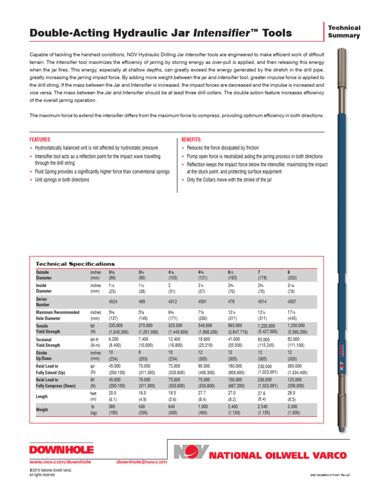 DA Hydraulic Intensifier Technical Summary | PDF | Applied And ...