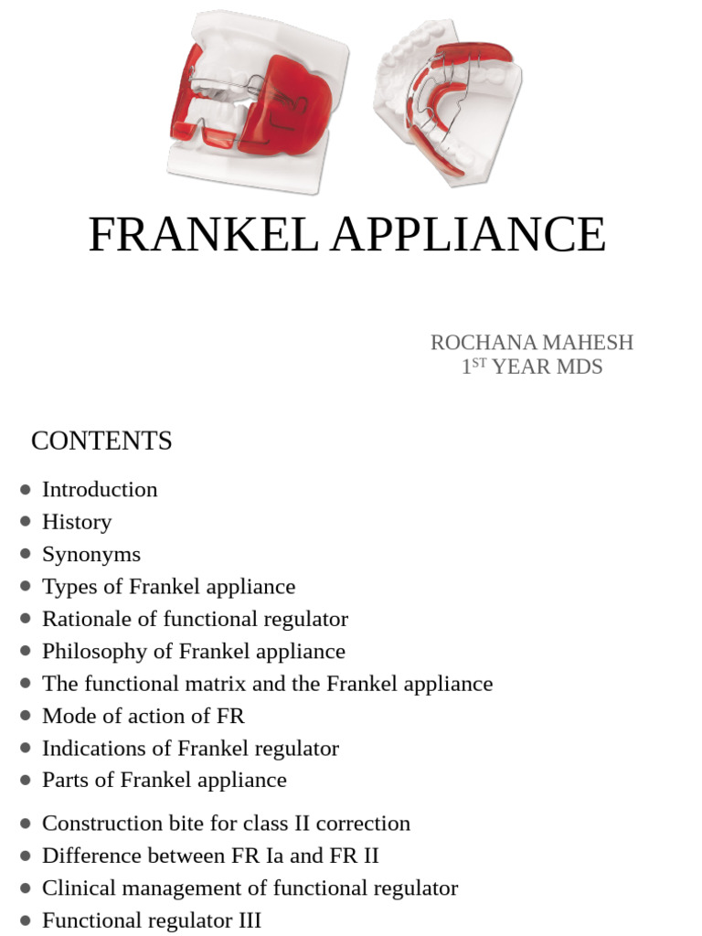 Frankel Appliances | PDF | Dentistry Branches | Mouth