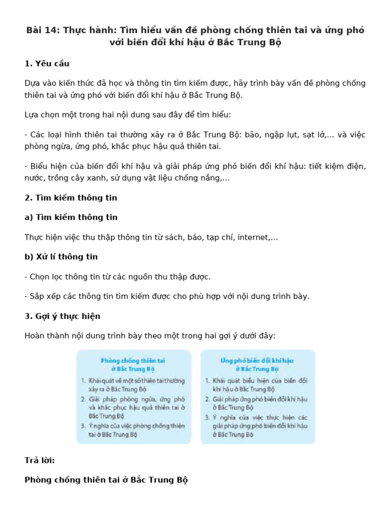 Bài 14 địa. | PDF