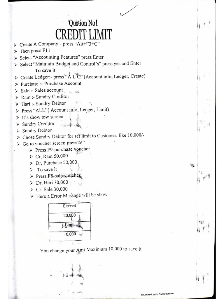 Tally From 2nd Practical | PDF