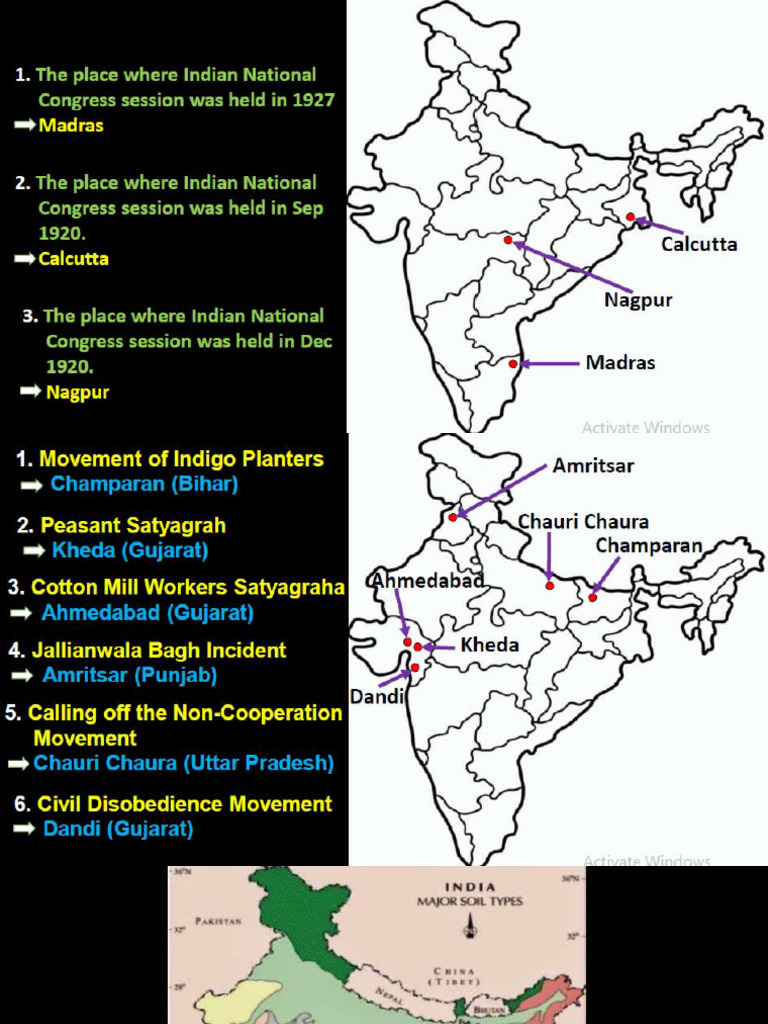 ALL MAPWORK OF CLASS 10th HISTORY AND GEOGRAPHY | PDF