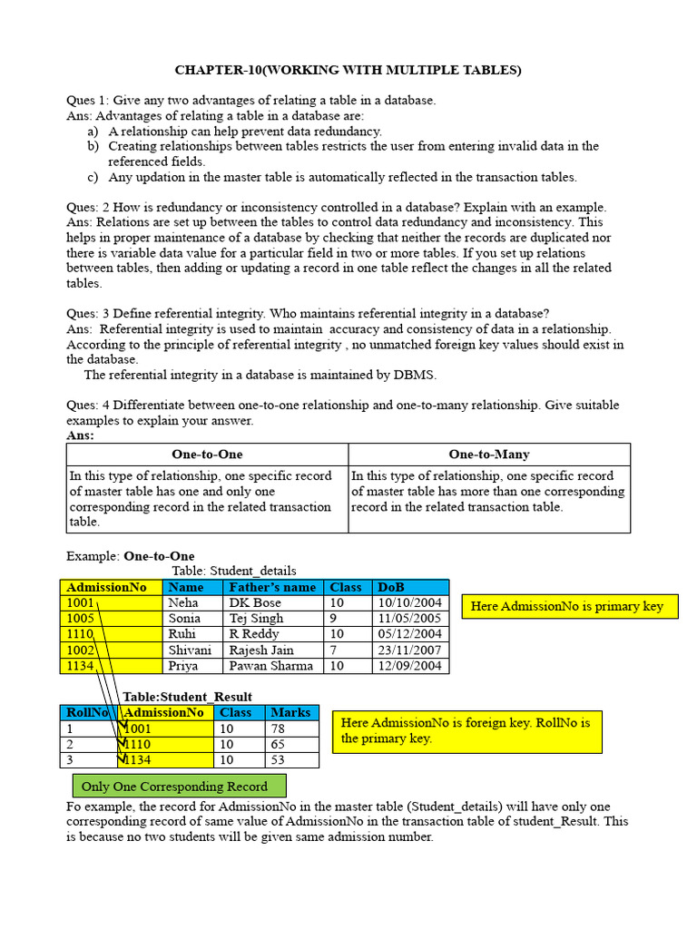 CLASS 10(CH-10) | PDF | Databases | Data