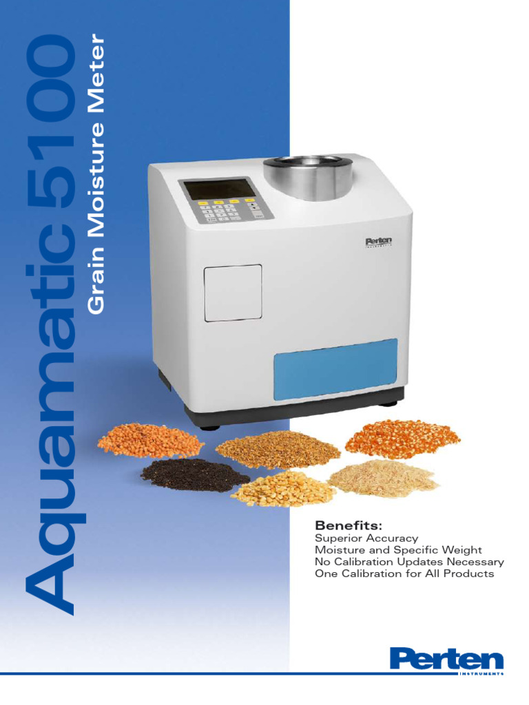 Aquamatic 5100 Grain Moisture Meter | PDF | Grain | Calibration