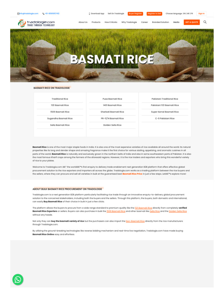 B2B Rice Trading Platform | PDF | Rice | Manure