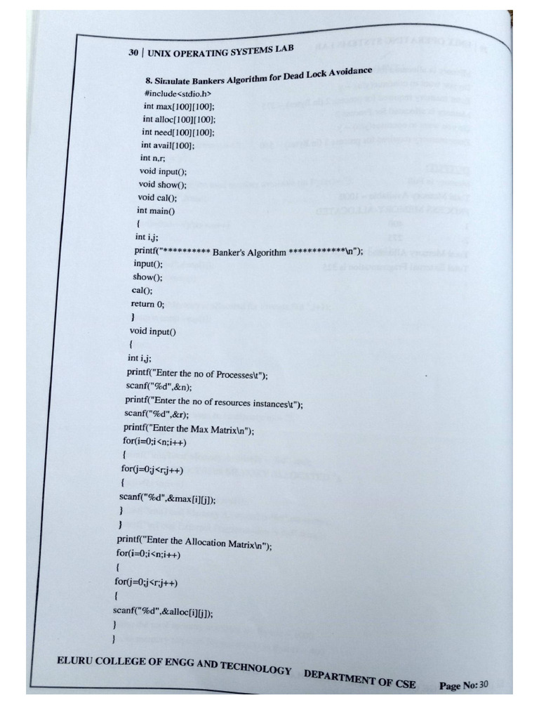 OS LAB- 8,9,10 | PDF