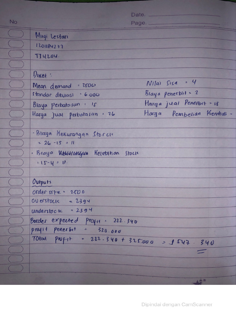 Tugas SCM Minggu 13 - Mugi Lestari | PDF