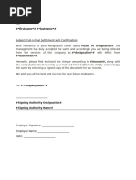 Full and Final Settlement Letter Format | PDF