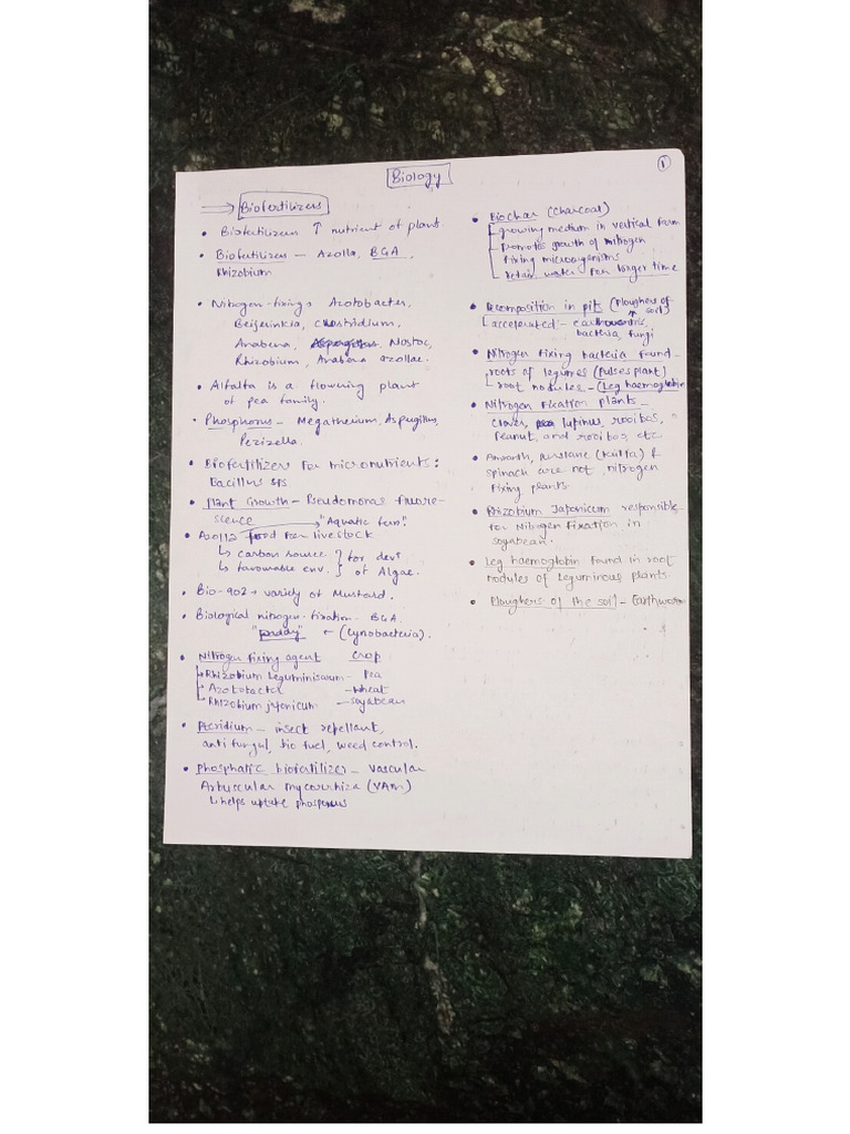 Biology Handwritten | PDF
