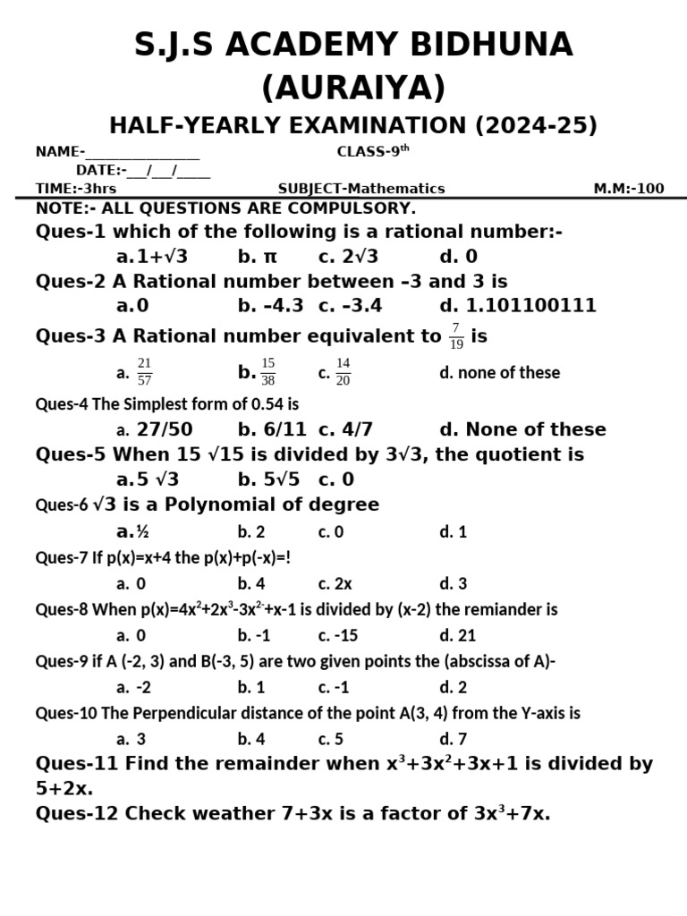 9th maths' | PDF | Triangle | Area