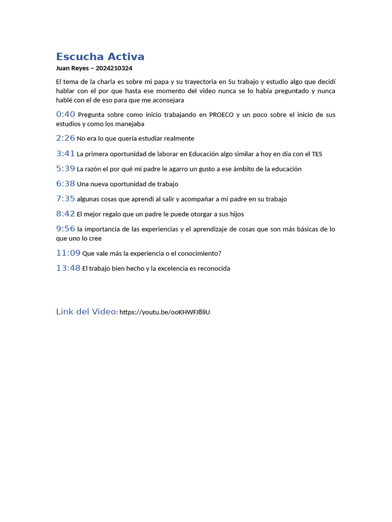 Escucha Activa | PDF