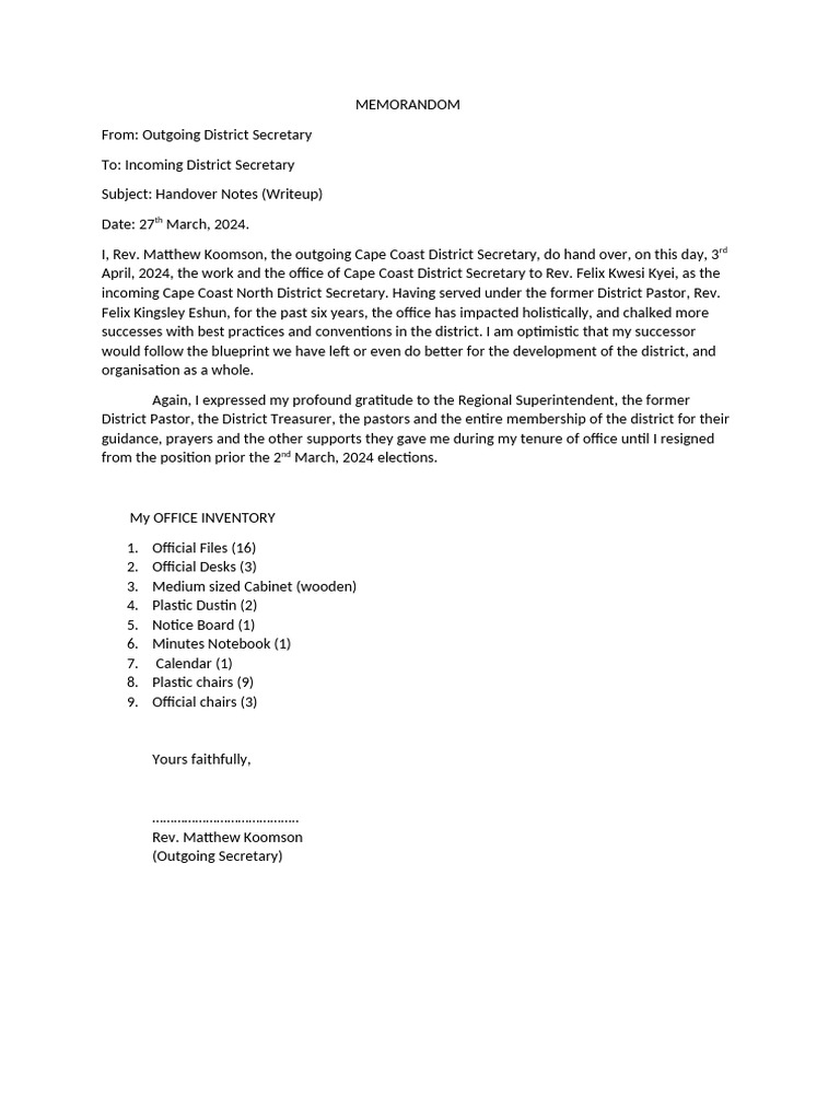 MEMORANDOM | PDF