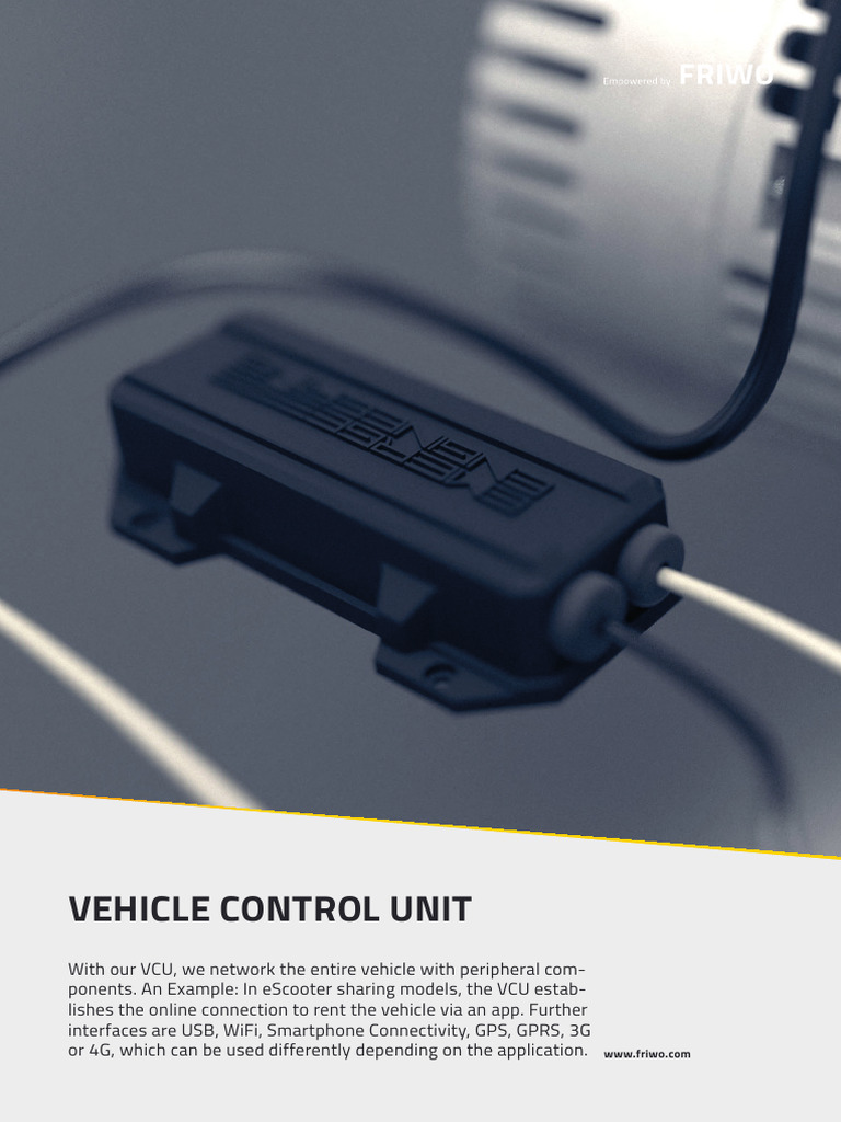 Vehicle Control Unit for Smart Mobility | PDF