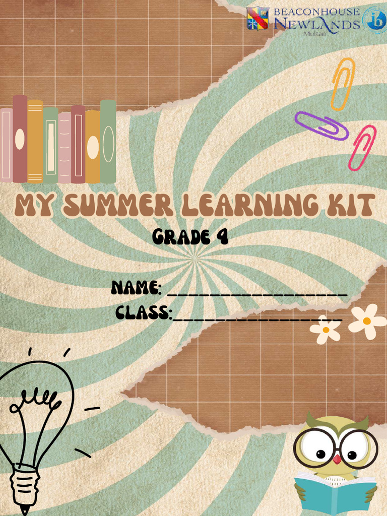 Grade 4s Summer Learning Kit. | PDF | Plural | Infection