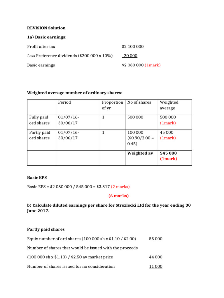 Revision Solutions Pdf Futures Contract Expense