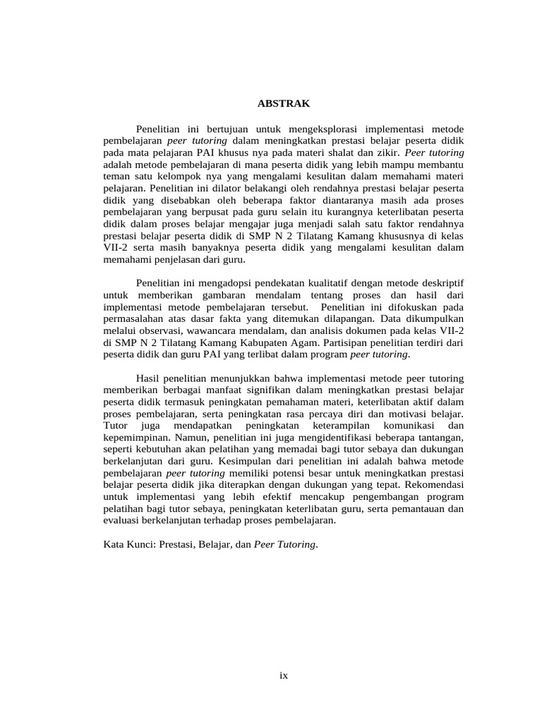 ABSTRAK SKRIPSI PANJUL | PDF