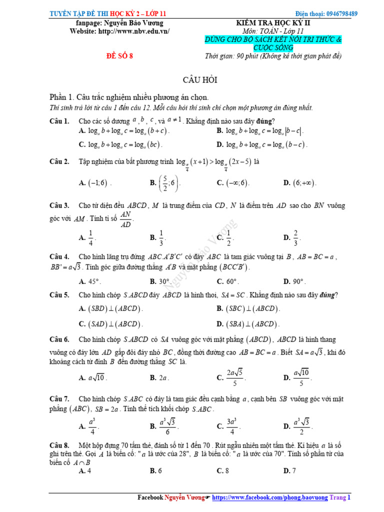 Ä á» sá» 8-HK2-KNTT&CS 11 | PDF